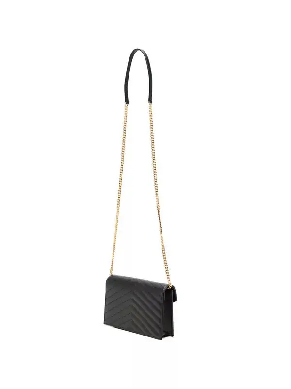 Saint Laurent Small Envelope Wallet-on-chain - Black