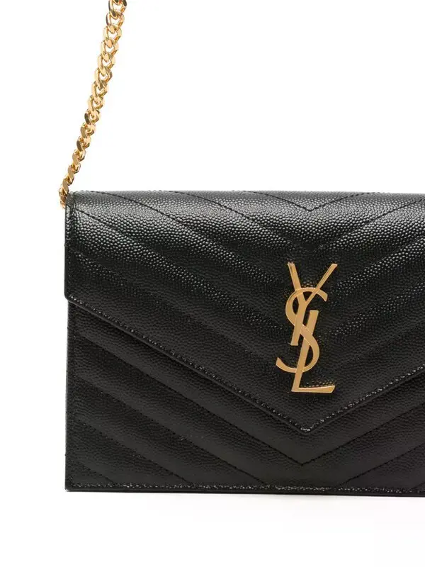 Saint Laurent Small Envelope Wallet-on-chain - Black