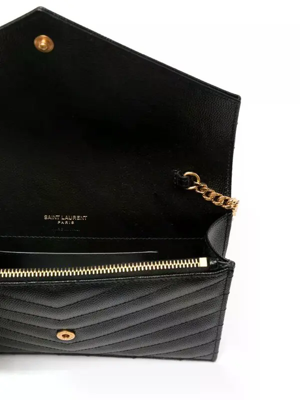 Saint Laurent Small Envelope Wallet-on-chain - Black
