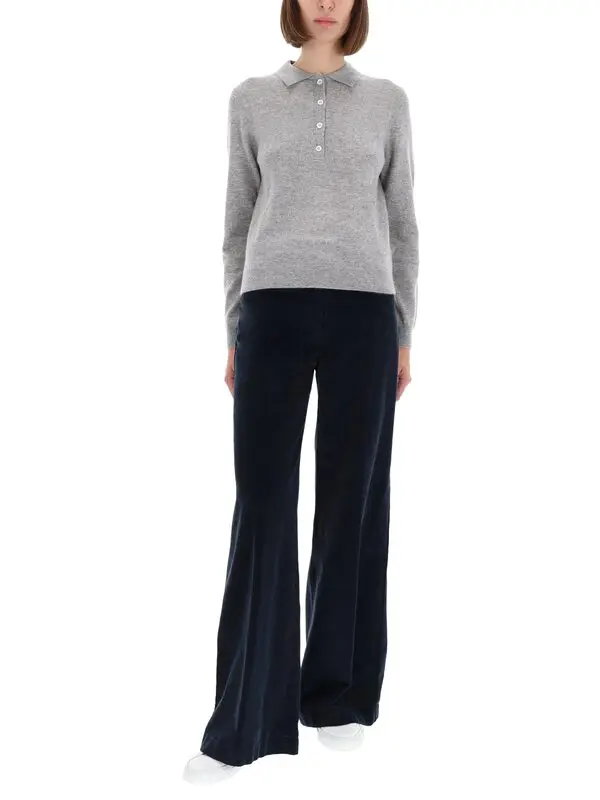 Aspesi Cashmere Polo Shirt - Grey