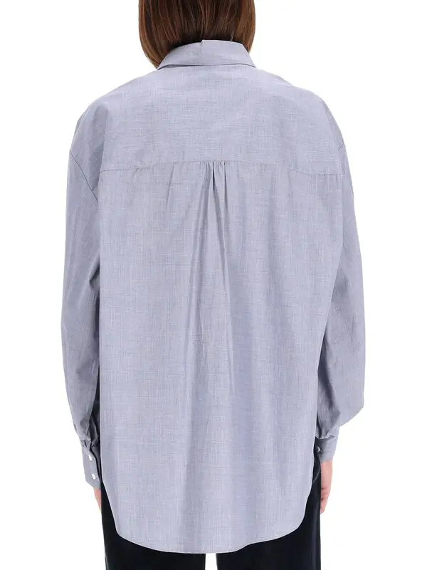Aspesi High Collar Shirt - Azure