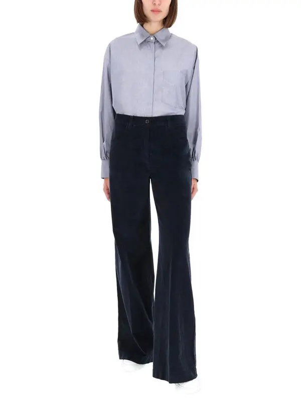 Aspesi High Collar Shirt - Azure