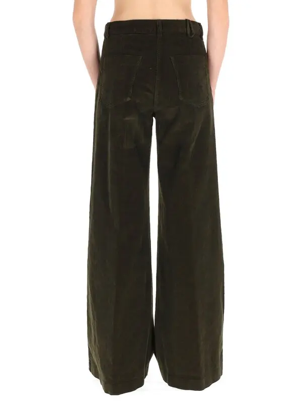Aspesi Wide Leg Velvet Trousers