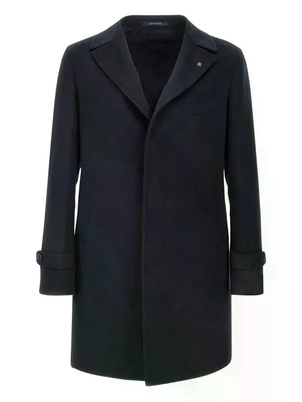 Tagliatore Buttoned Peak Lapel Coat
