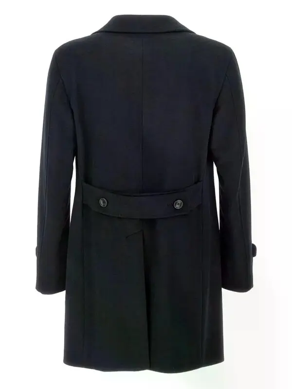 Tagliatore Buttoned Peak Lapel Coat