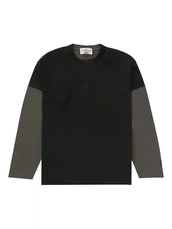 Supreme X X Stone Island Logo Detail T-shirt