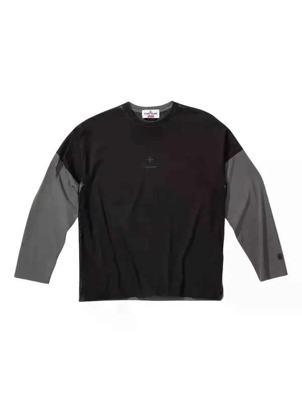 Supreme X X Stone Island Logo Detail T-shirt