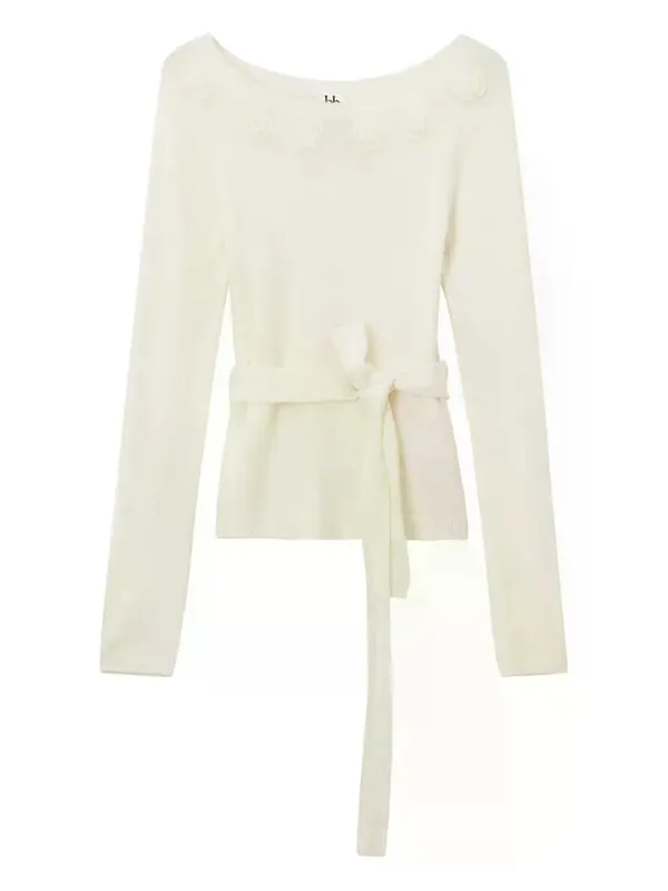 B+AB Belted Sweater - Neutrals