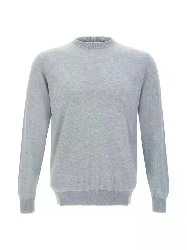 FILIPPO DE LAURENTIIS Long-sleeved Ribbed Sweater - Grey