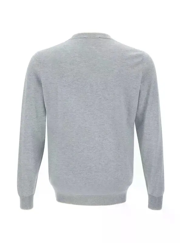 FILIPPO DE LAURENTIIS Long-sleeved Ribbed Sweater - Grey