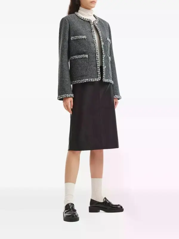 B+AB Braided-trim Jacket