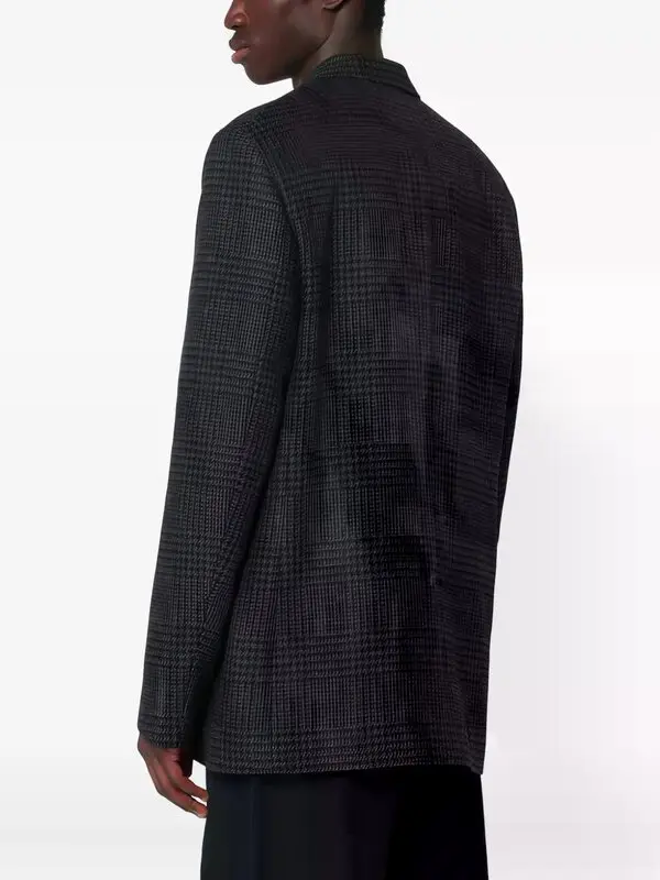 NAMACHEKO Single-breasted Check Jacket