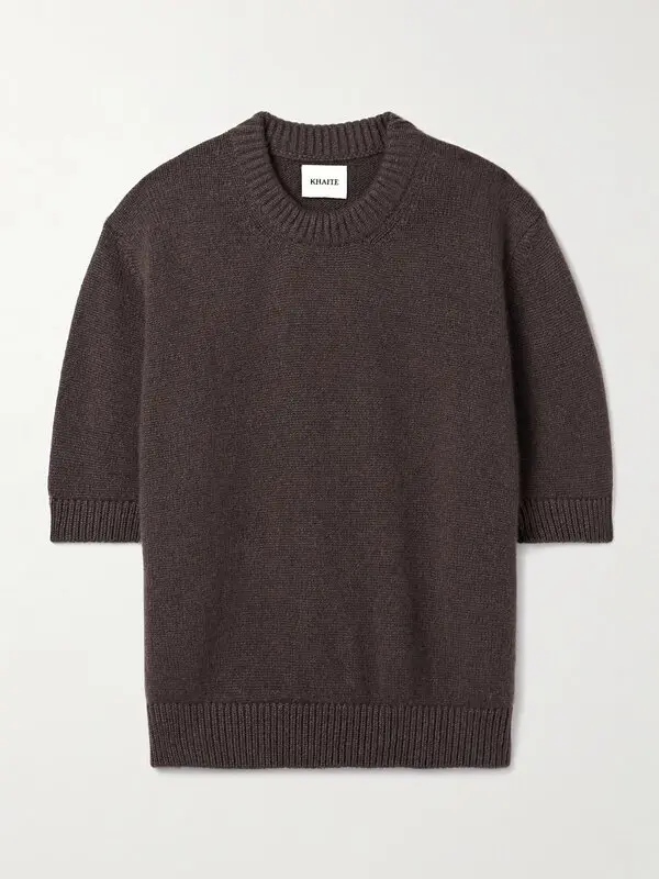 Khaite Davin Cashmere Sweater - Brown