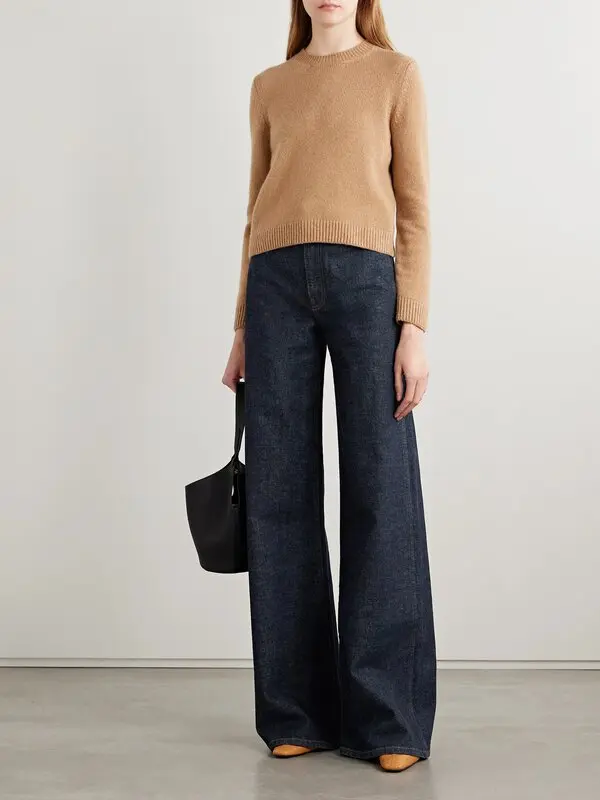 Khaite Dane High-rise Wide-leg Jeans - Blue