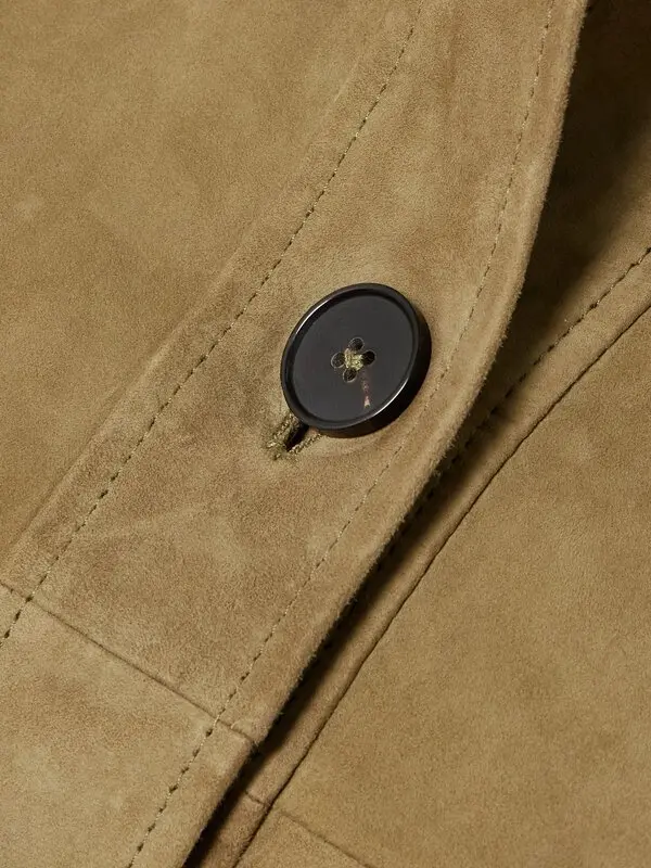 ARMA Kaylee Oversized Suede Jacket - Neutrals