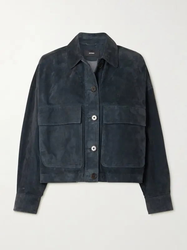 ARMA Miri Cropped Suede Jacket