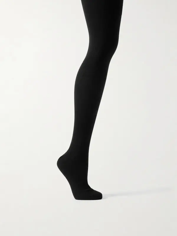 THE ROW Mimi Stretch-knit Tights - Black