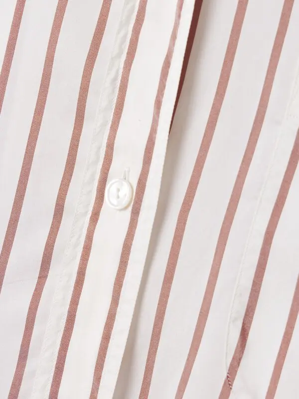 THE ROW Gavina Striped Silk Shirt