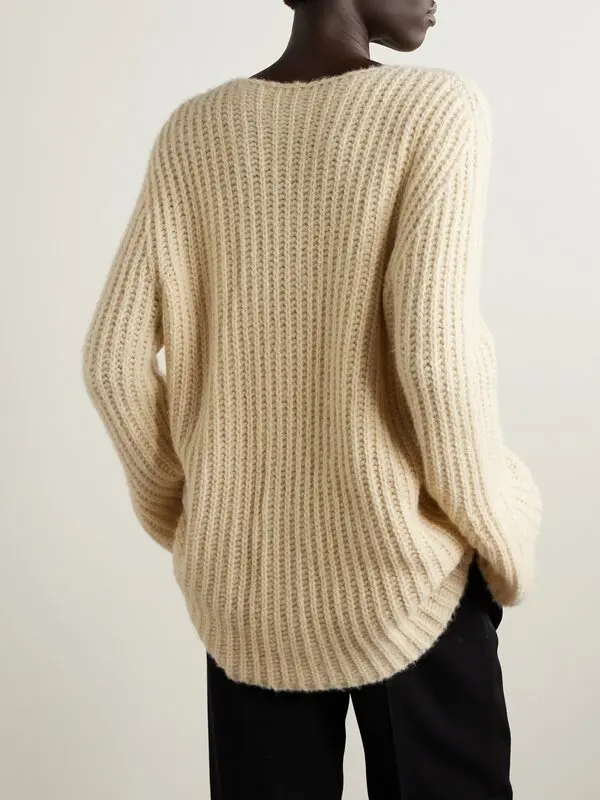THE ROW Mirr Ribbed Cashmere Sweater