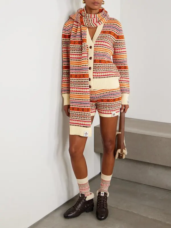 Bally Jacquard-knit Wool Cardigan