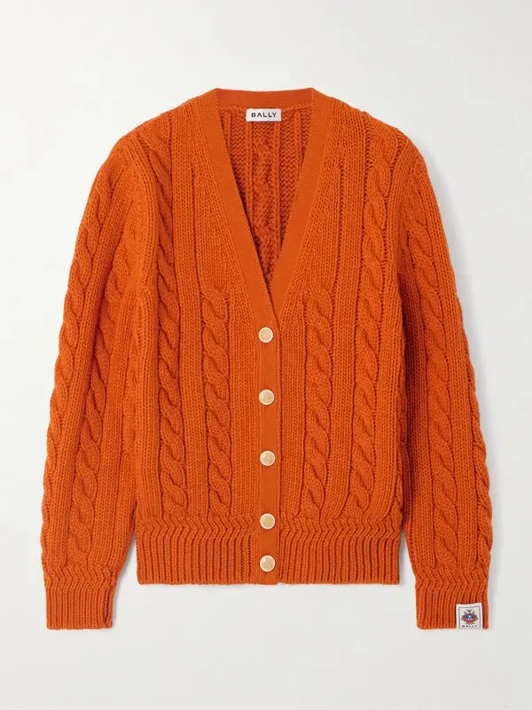 Bally Cable-knit Wool Cardigan