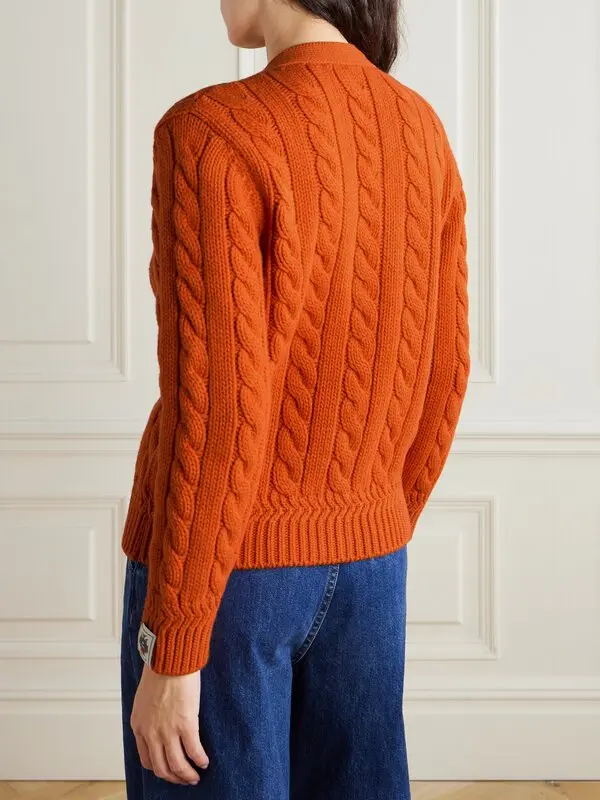 Bally Cable-knit Wool Cardigan