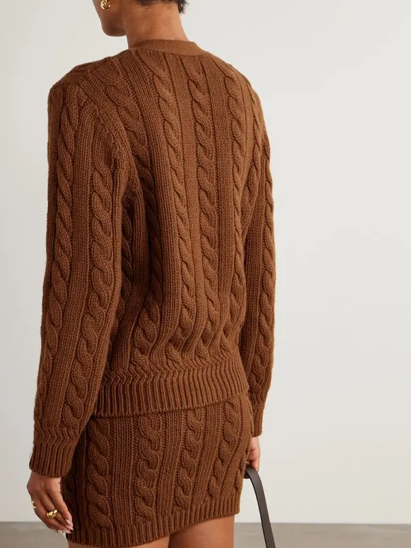 Bally Cable-knit Wool Cardigan