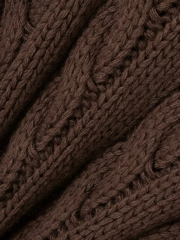 Bally Cable-knit Wool Turtleneck Sweater