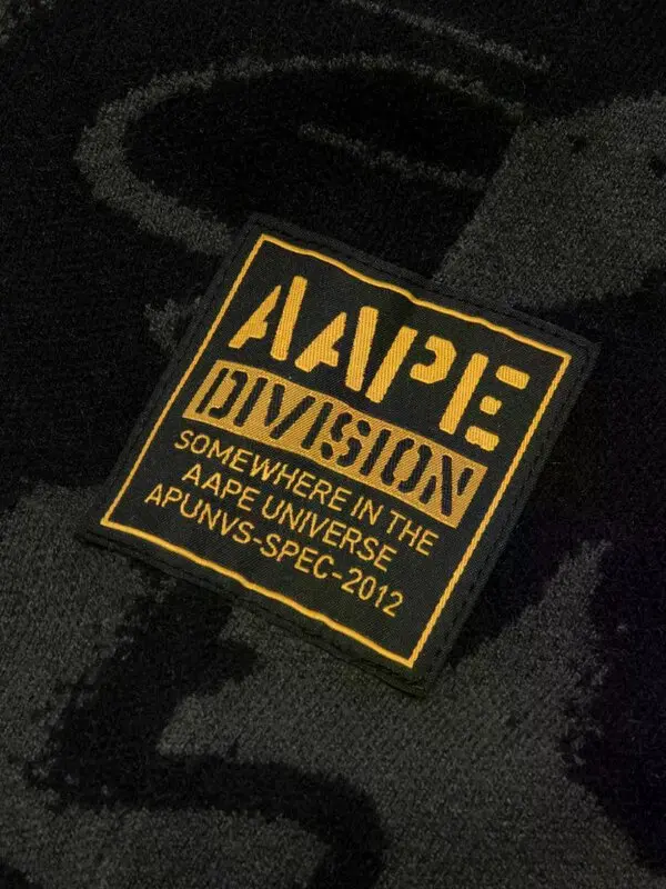 AAPE BY *A BATHING APE Graphic Print Zip-up Hoodie