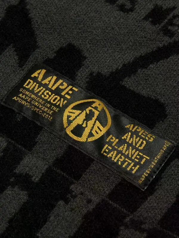 AAPE BY *A BATHING APE Graphic Print Zip-up Hoodie