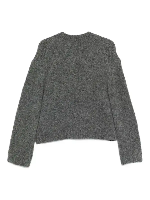 Closed Round-neck Sweater - Grey