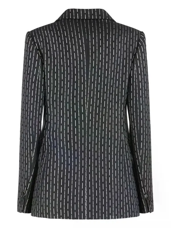 Alberta Ferretti Double-breasted Striped Blazer