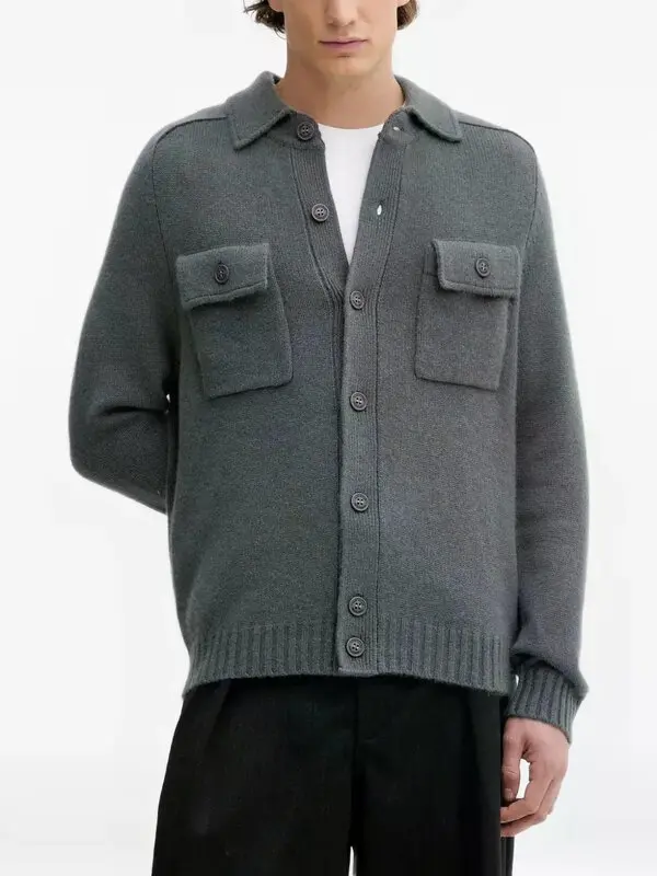 From Future Buttoned Pocket Cardigan