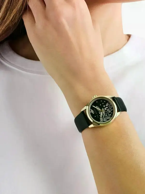 Ted Baker London Watch With Leather Strap - Black