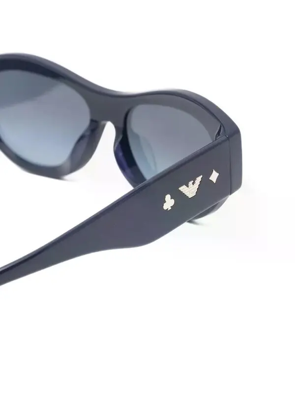 Emporio Armani Embellished Geometric Sunglasses
