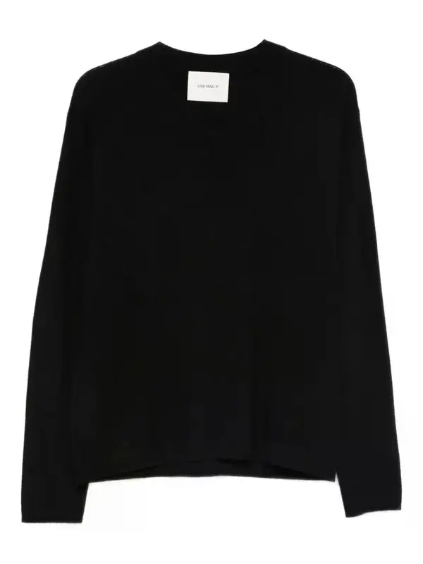LISA YANG Clayton V-neck Sweater - Black