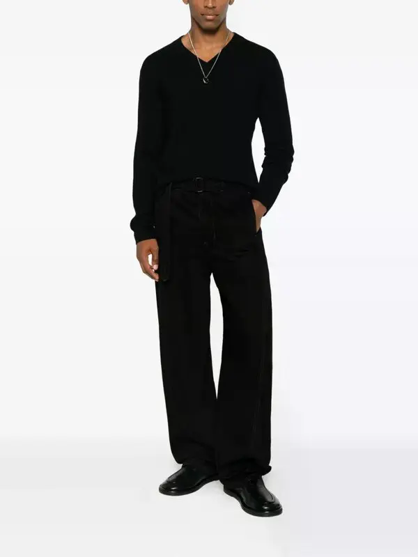 LISA YANG Clayton V-neck Sweater - Black