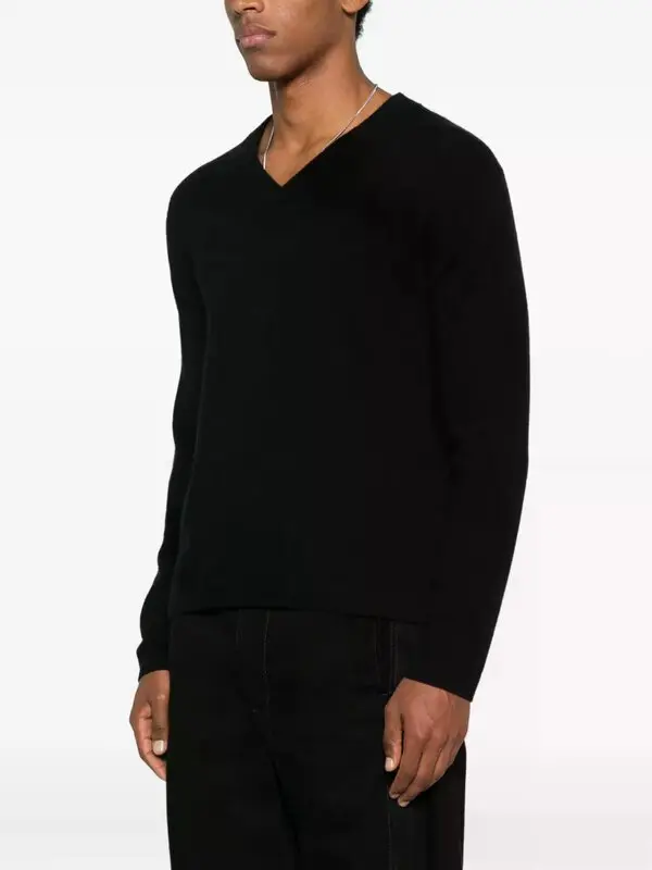LISA YANG Clayton V-neck Sweater - Black