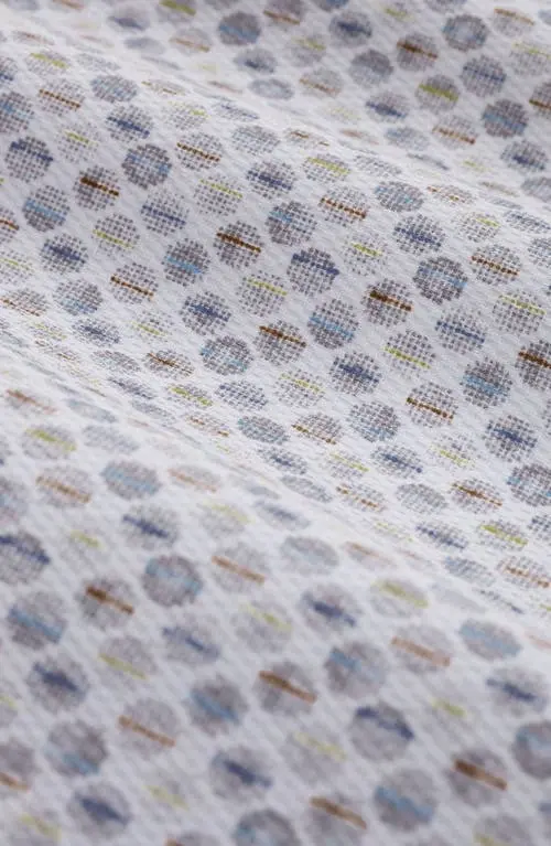 Bugatchi Julian Shaped Fit Geo Print Button-up Shirt - Chalk