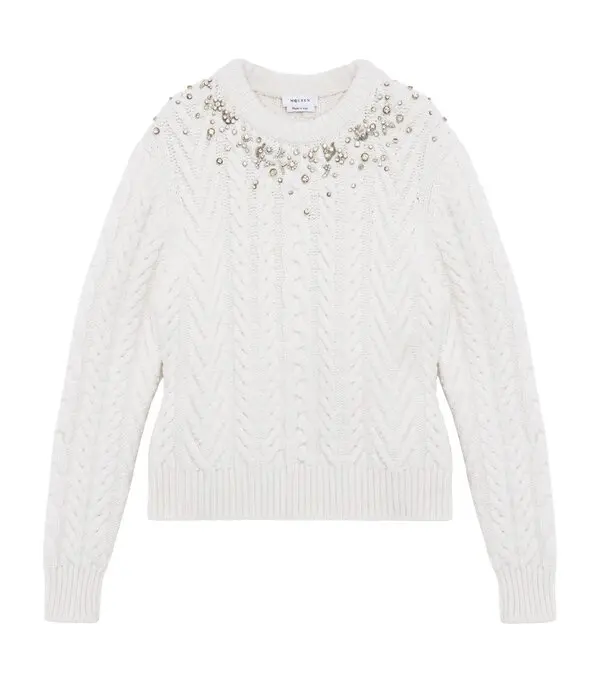 Alexander McQueen Wool-cashmere Embellished Sweater