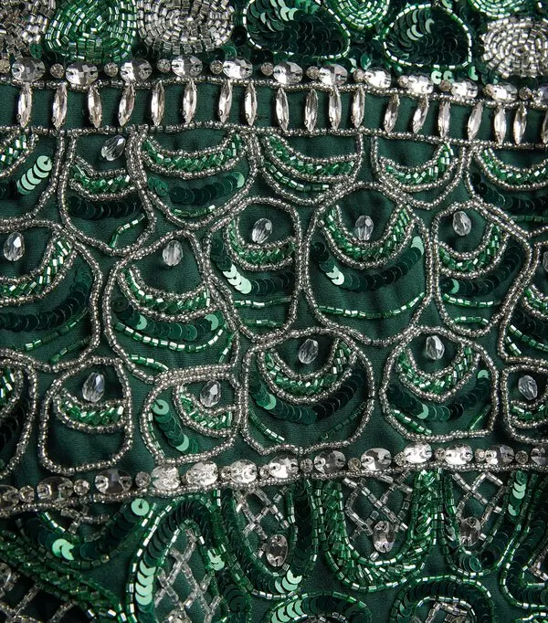 RAISHMA Embellished Cape Beatrice Gown