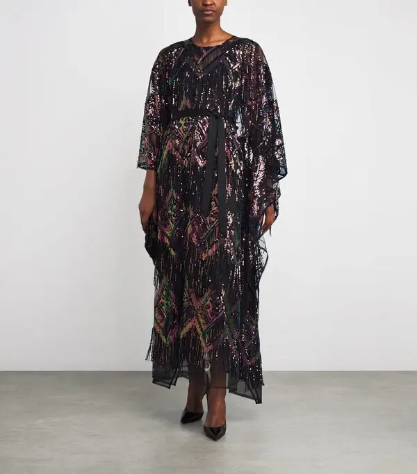 TALLER MARMO Sequin Casati Maxi Kaftan