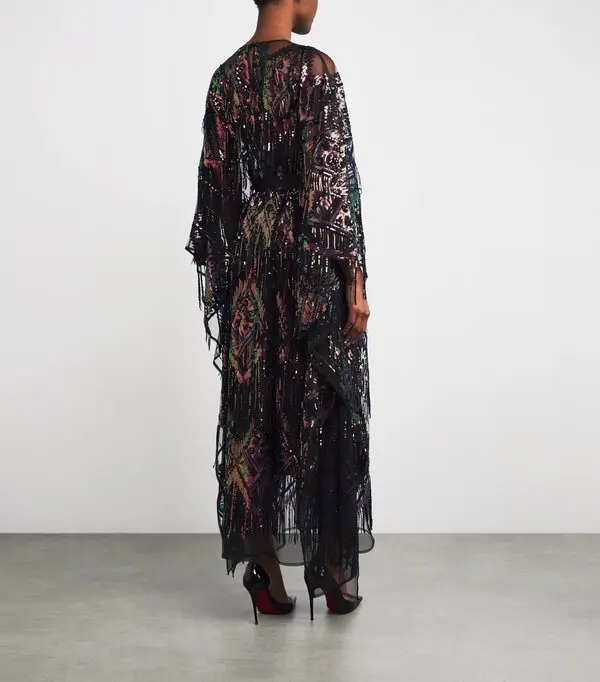 TALLER MARMO Sequin Casati Maxi Kaftan