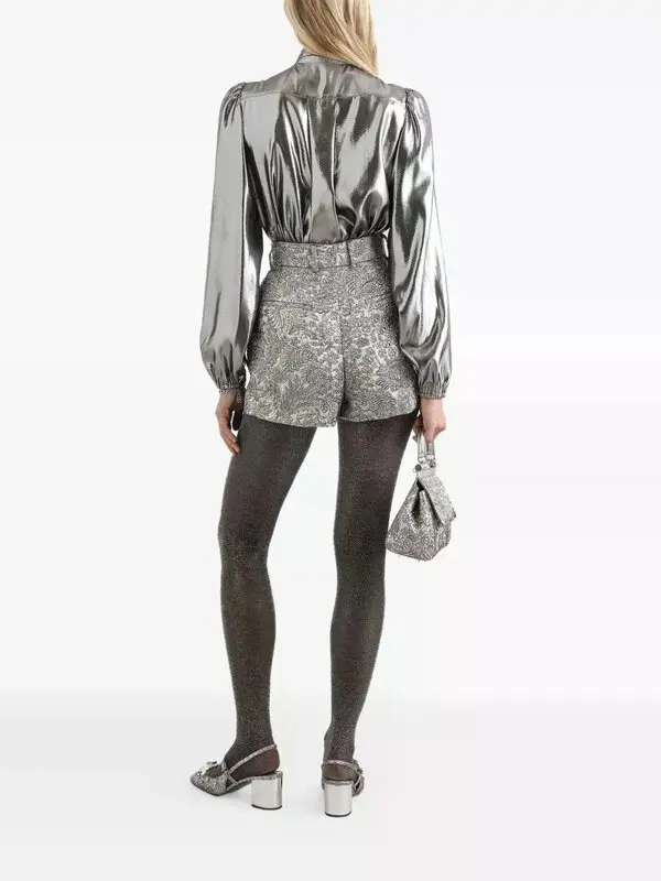 Dolce & Gabbana Lamé Chiffon Shirt