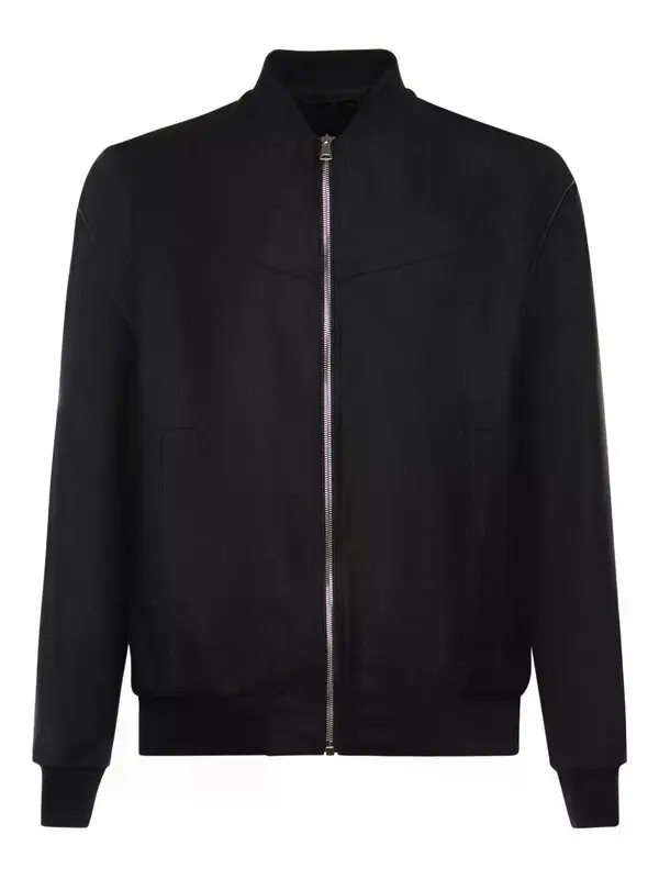 GIULIANO GALIANO Zip Bomber Jacket - Black