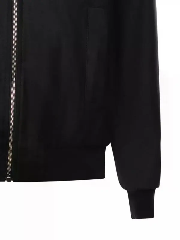 GIULIANO GALIANO Zip Bomber Jacket - Black