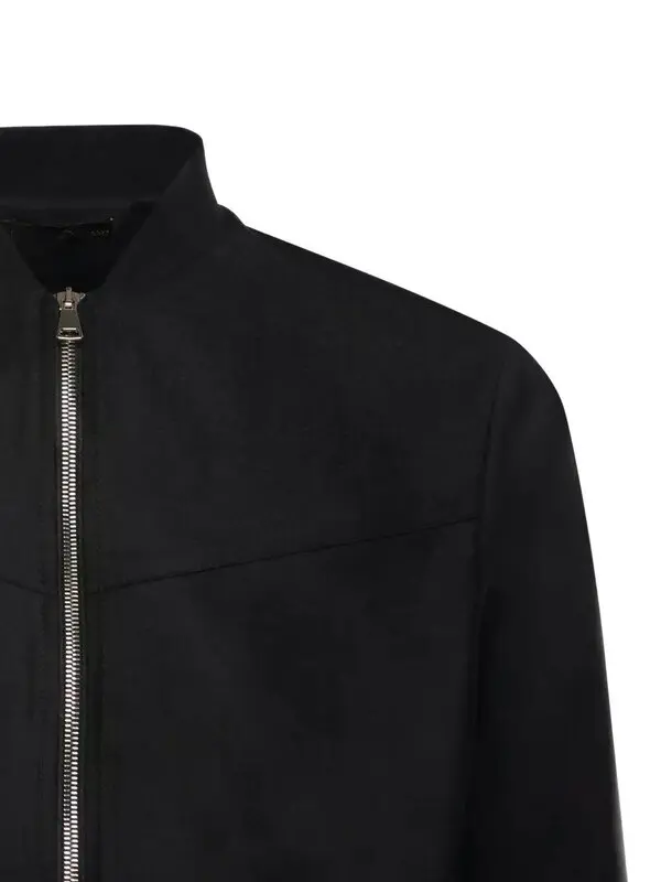 GIULIANO GALIANO Zip Bomber Jacket - Black