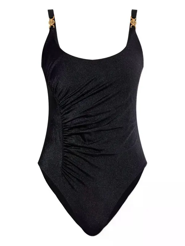 Versace Medallion Detail Swimsuit - Black