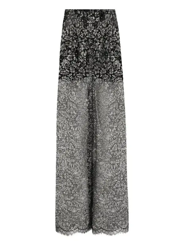 Dolce & Gabbana Lamé Lace Trousers