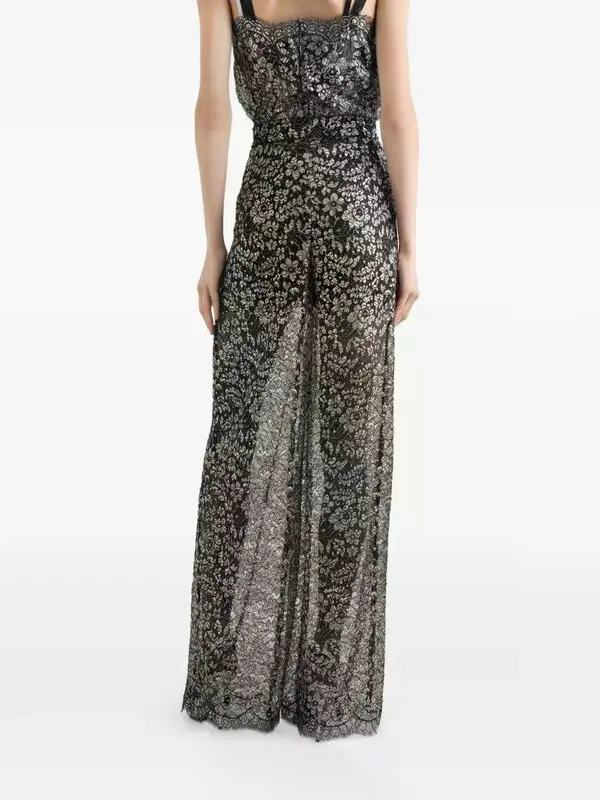 Dolce & Gabbana Lamé Lace Trousers
